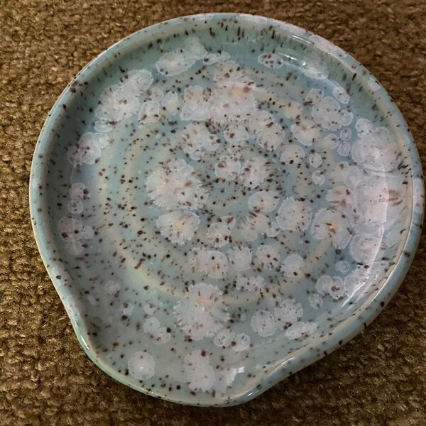 White Gloss Speckled Cake Stand 1 - Etsy