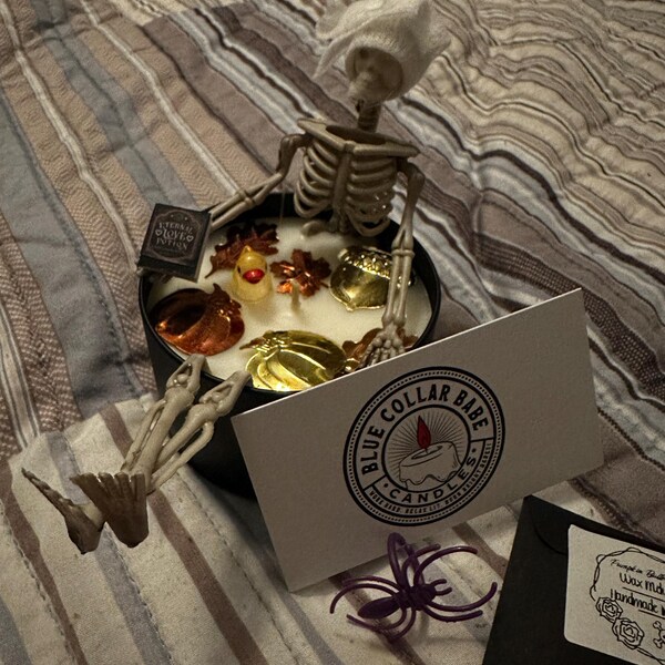 Skeleton Candle Bath | Halloween Candles | Halloween Decor | Soy Candle ...