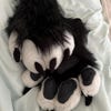 Red Puffy Paws, Fursuit Paws Black, Furry Paws Red - Etsy