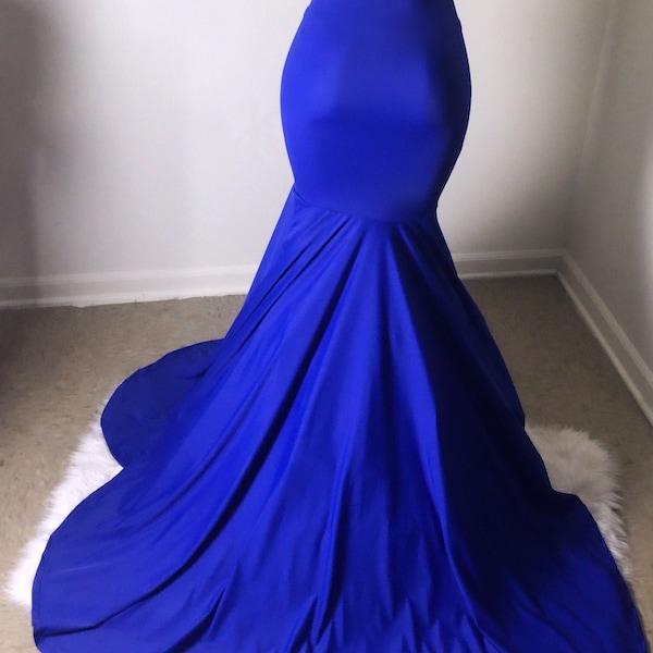 Royal Blue Matte Milliskin Nylon Spandex Fabric 4 Way Stretch 58" Wide ...
