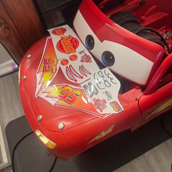 Lightning Mcqueen Decals 12" - Etsy