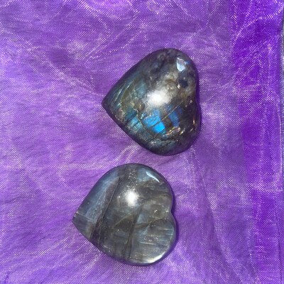 Labradorite Crystal Heart Mini Gemstone Hearts - Etsy