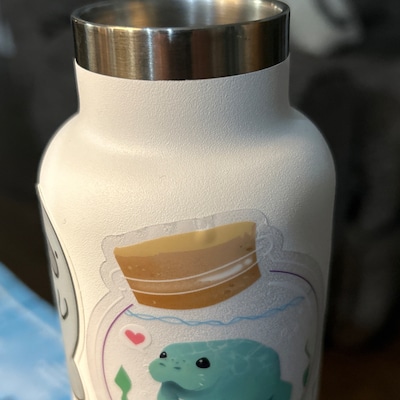Confused Blob Fish in a Bottle Clear Acrylic Waterproof Sticker - Etsy