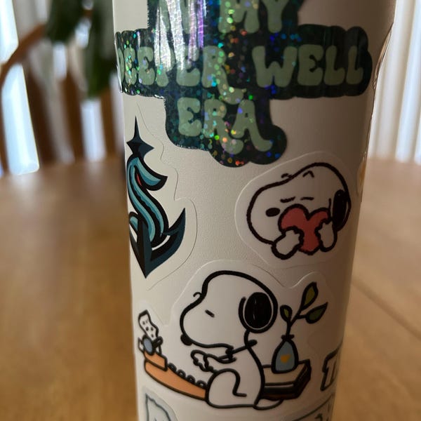 Snoopy Thank You Stickers | Circle Sticker | Small Business Owner ...