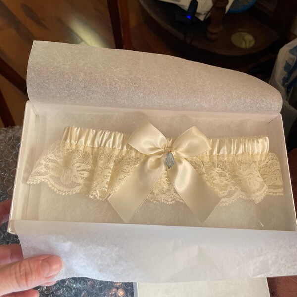 Ivory Lace Garter Set, Ivory Wedding Garter Set, Ivory Garter Set ...