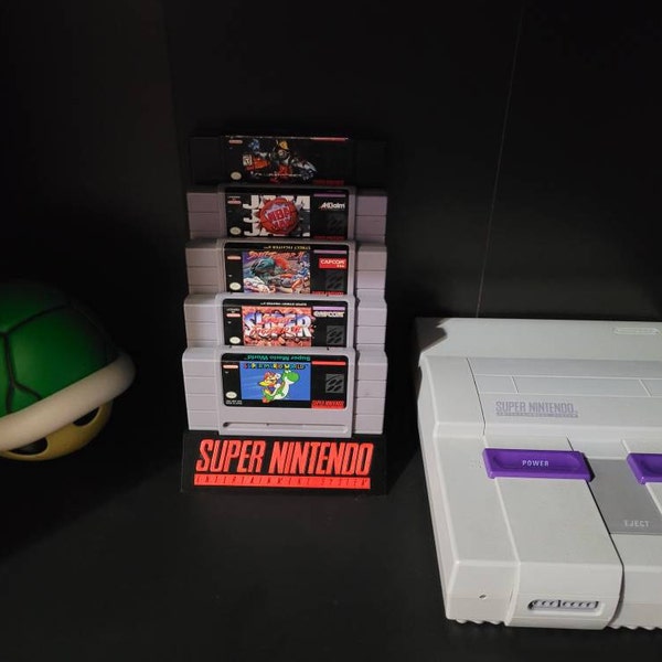 SNES Stacked Game Cartridge Display Stand - Etsy