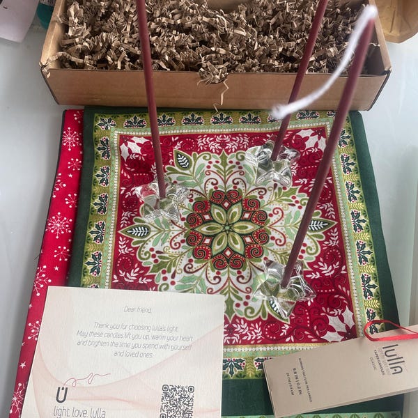 Set of Two Multi-shaped Spiral Beeswax Taper Candles | Hand Dipped ...