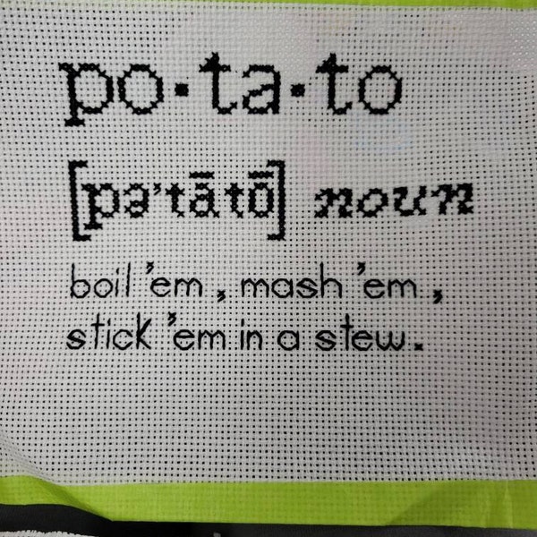 Potato Samwise Quote, Cross Stitch PATTERN Instant Download Samwise ...