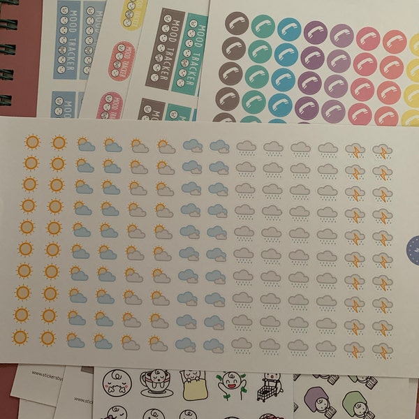 Cute Emoticon Stickers Emoticon Round Stickers Face Emoticon Stickers ...