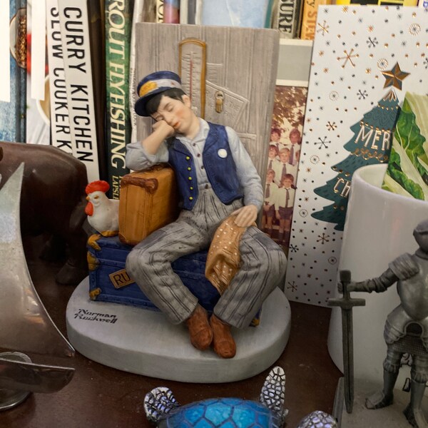 Rick Rowley Rare Cat Figure, the Lost Woodsman Cat Figurine Rick Rowley ...