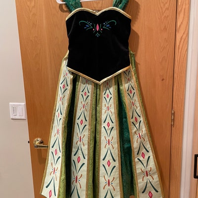 Frozen Princess Anna Inspired Coronation Dress PDF Pattern, Girls 4-12 ...