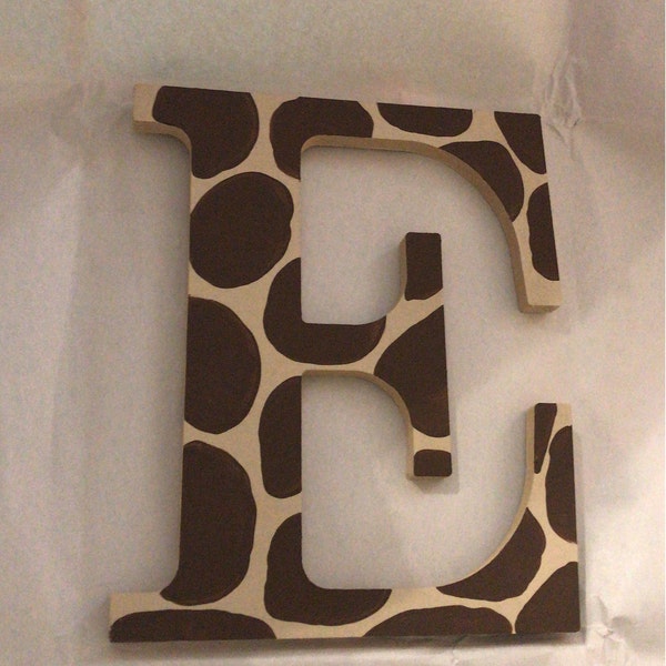 Safari Theme Hand Painted Letters - Etsy