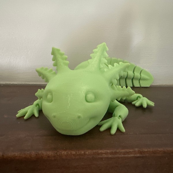 Articulated Axolotl .STL Digital File for 3d Printing, Print-in-place ...