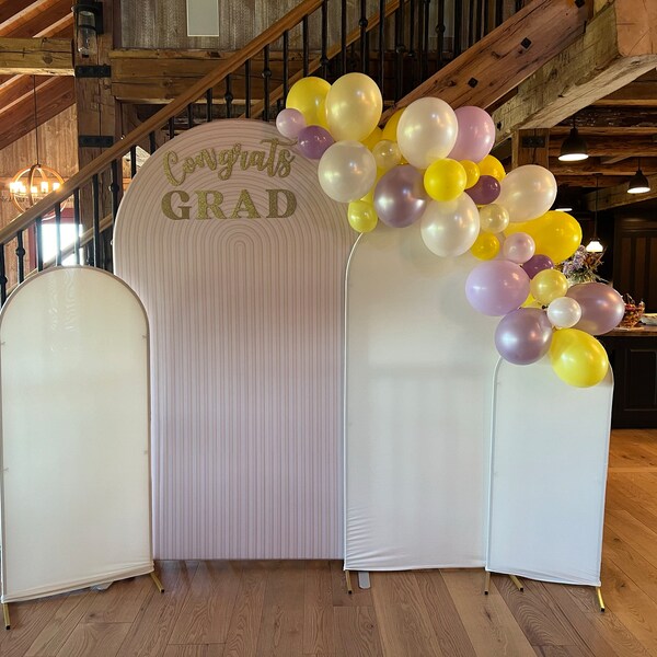 Congrats Grad Backdrop Sign, Graduation Party Decor, Class of 2024 ...