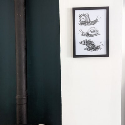 Celestial Raven Bird Wings Illustration Art Painting Print, Astrology ...