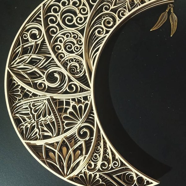 Laser Cut Files - the Moon - Laser Cut File Svg, Laser Cut Wood ...