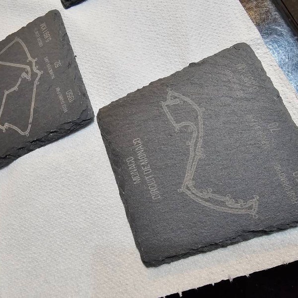 F1 Circuit - Slate Coaster 4 Pack - Etsy UK