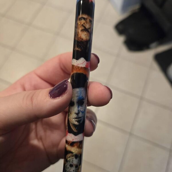 Phases of the Moon Glitter Gel Pen, Custom Epoxy Glitter Pen, Custom ...