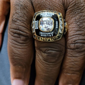 Custom Text and Color Championship Ring Football Baseball - Etsy