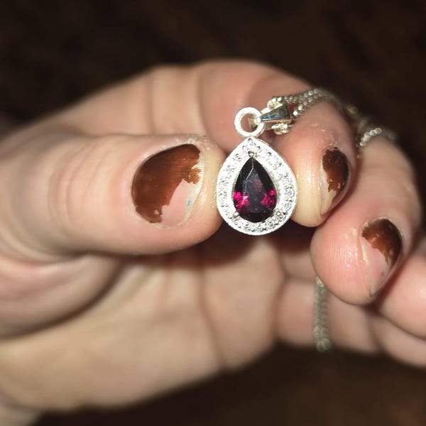 925 Sterling Silver Pre Notched Pear Shaped Prong Setting Pendant ...