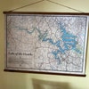 Map Hanger Frame Magnetic Wood Poster Hanger - Etsy