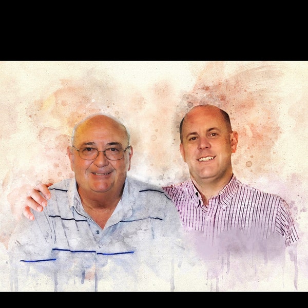 Painted Family Portrait, Loss of Father Gift for Daughter, Memorial ...