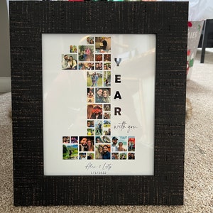 EDITABLE Custom 7 Year Anniversary Collage 7th Anniversary - Etsy