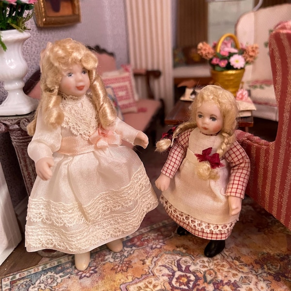 Mini Porcelain Dolls, 1/12 Scale - Etsy UK