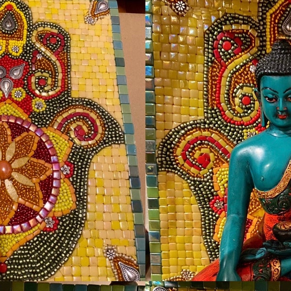 Mosaic Elephant Wall Art - Etsy