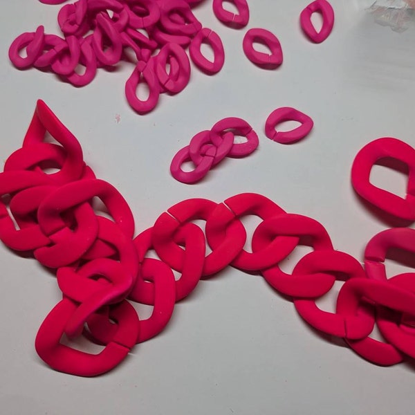 Plastic Link Chain,19 Colors Acrylic Curb Chain Links,flat Twist ...