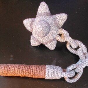 Mace and Chain Amigurumi Pattern PDF Medieval Knight Crochet Weapon ...