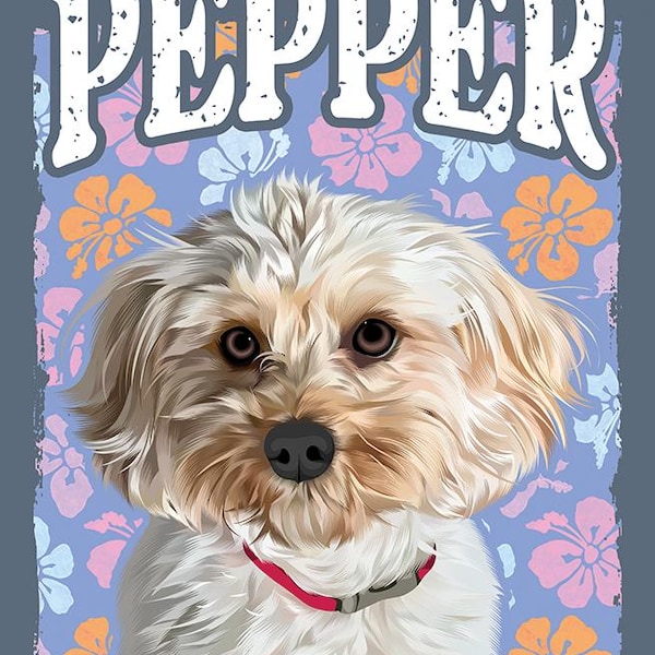 Custom Pet Drawing, Digital Drawing Pet Personalised Pet Drawing ...