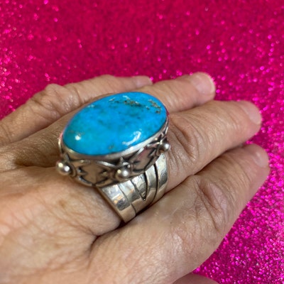 Natural American Turquoise Faustite Cabochon Stone Grasshopper Mine ...