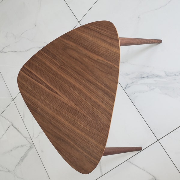 Kidney Bean Coffee Table - Medium Size, Walnut Hardwood - Etsy