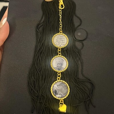 Rhinestone Pin to Attach to Bouquet, Memorial Photo Wedding Charm, Gift ...