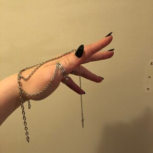 Handmade Anime Chain Bracelet and Five Finger Rings - Etsy