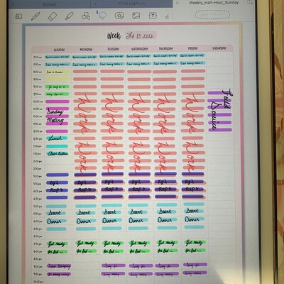 Weekly Planner Goodnotes Template, Undated, Digital Planner Pdf, iPad ...