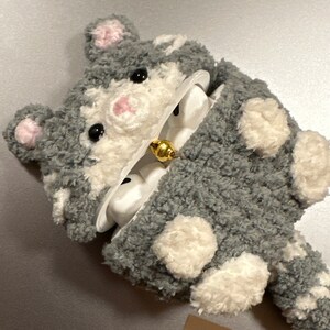 Crochet Blue Fluffy Bear Airpod Case Plush Airpods Pro Case - Etsy