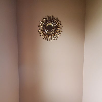 Blue and White Painted Glass Arch Mirror, Spanish Arch Mirror, Peruvian ...