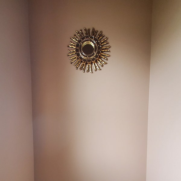 Handmade Peruvian Cross, Spanish Cross, Painted Glass Cross, Tole ...