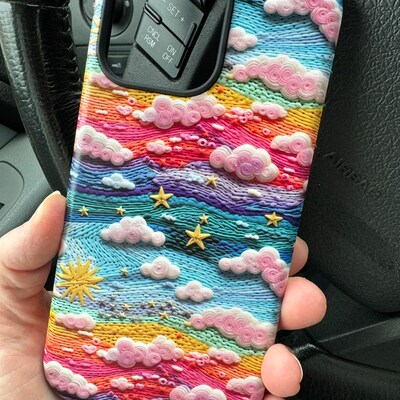 Forever Floral Boho Embroidery Effect Phone Case Sprawling Countryside ...