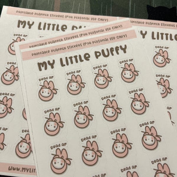 Kawaii Digital Planner/ One Month Digital Planner/ Undated Digital ...