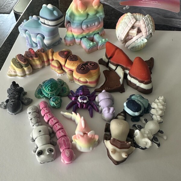 Chonkiest Chonk Mega Frog 3D Printed Limited Run Unique Articulated ...