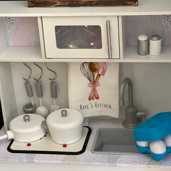 Personalized Kid's Kitchen Sign - Kids Home Decor - Play Kitchen ...