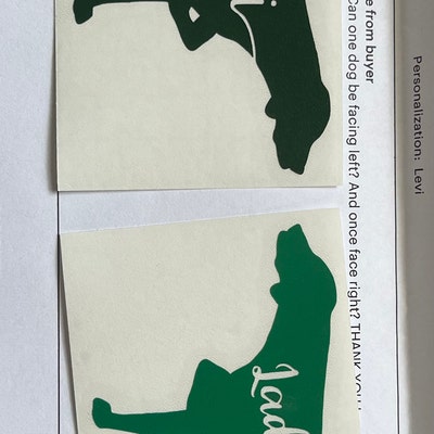 German Shorthaired Pointer Vinyl Decal With Custom Name GSP Decal ...