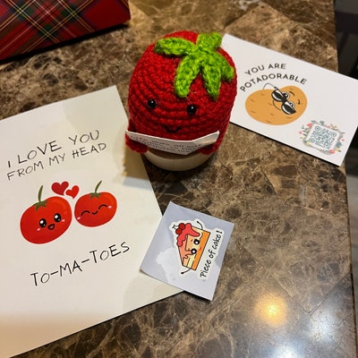 3PCS Positive Vegetables, Positive Broccoli/mushroom/pineapple, Mental ...