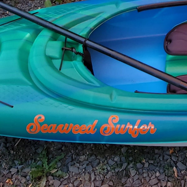 Kayak Vinyl Decal Stickers | Personalized Kayak Decal | Custom Canoe ...