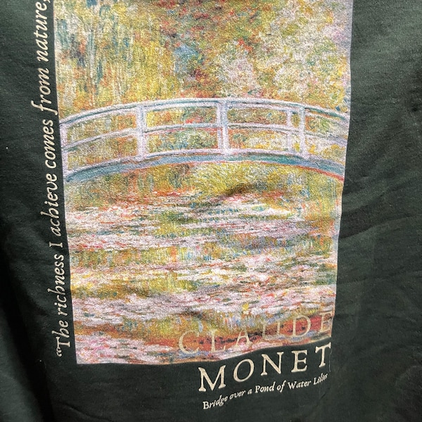 Claude Monet Hoodie, Nature Hoodie Claude Monet Print Monet Sweatshirt ...