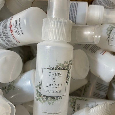 Bulk 50 Bug Spray Bottles & Labels 48 Templates Be Smitten Not Bitten ...