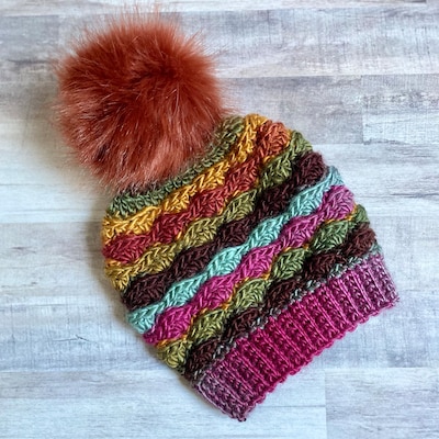 Crochet Hat Pattern Dragon Scale Hat - Etsy